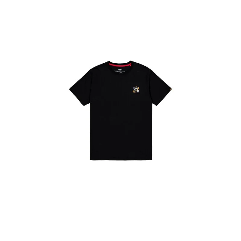 Majica Alpha camo logo Puff backprint