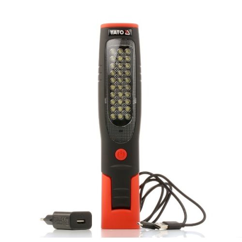 Yato led lampa 30+7 led 140 lm usb li-ion 2000 mah
