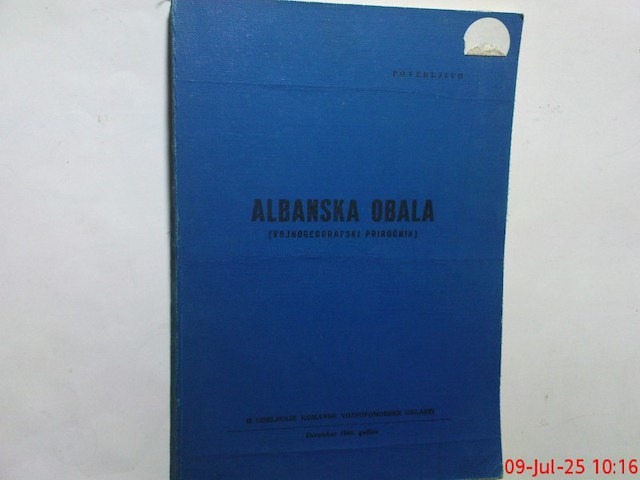 ALBANSKA OBALA  - VOJNOGEOGRAFSKI PRIRUCNIK