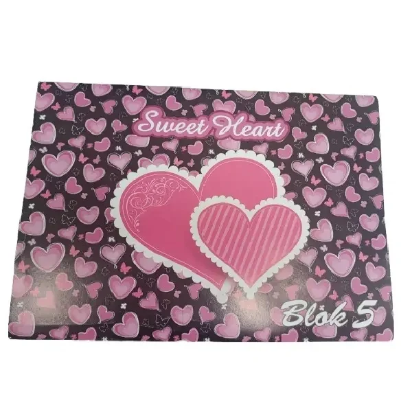 Blok za crtanje broj 5 Sweet Heart Uniline UNL-0065SH