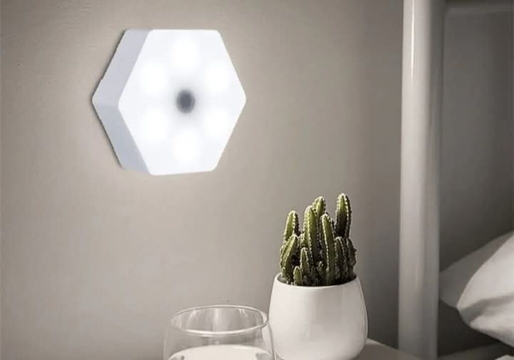 LED RGB Zidne lampe na baterije-Set 3 kom. Set bežičnih Led Rgb
