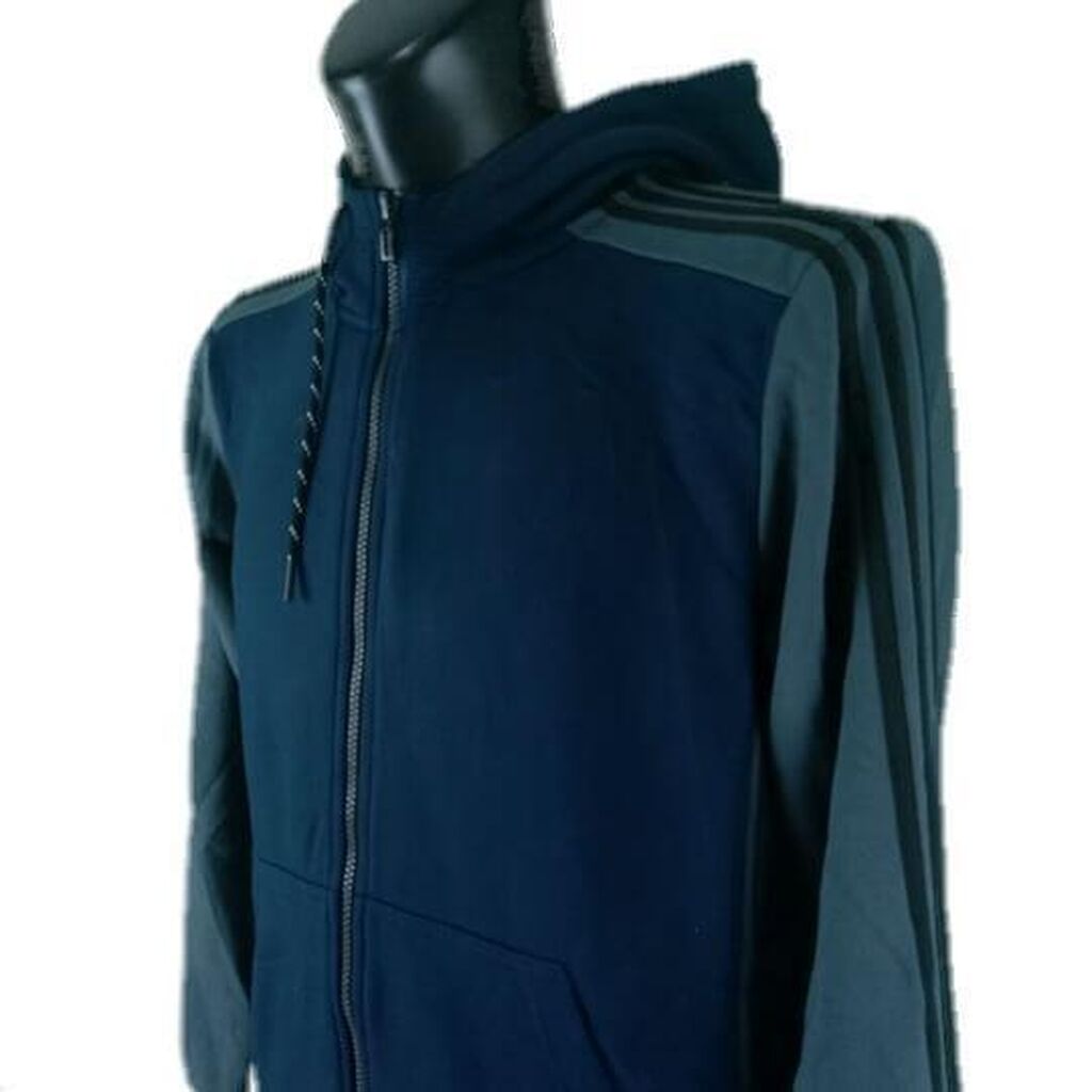 Duks, M (EU 50), Adidas, bоја - Tamnoplava, Sa kapuljačom