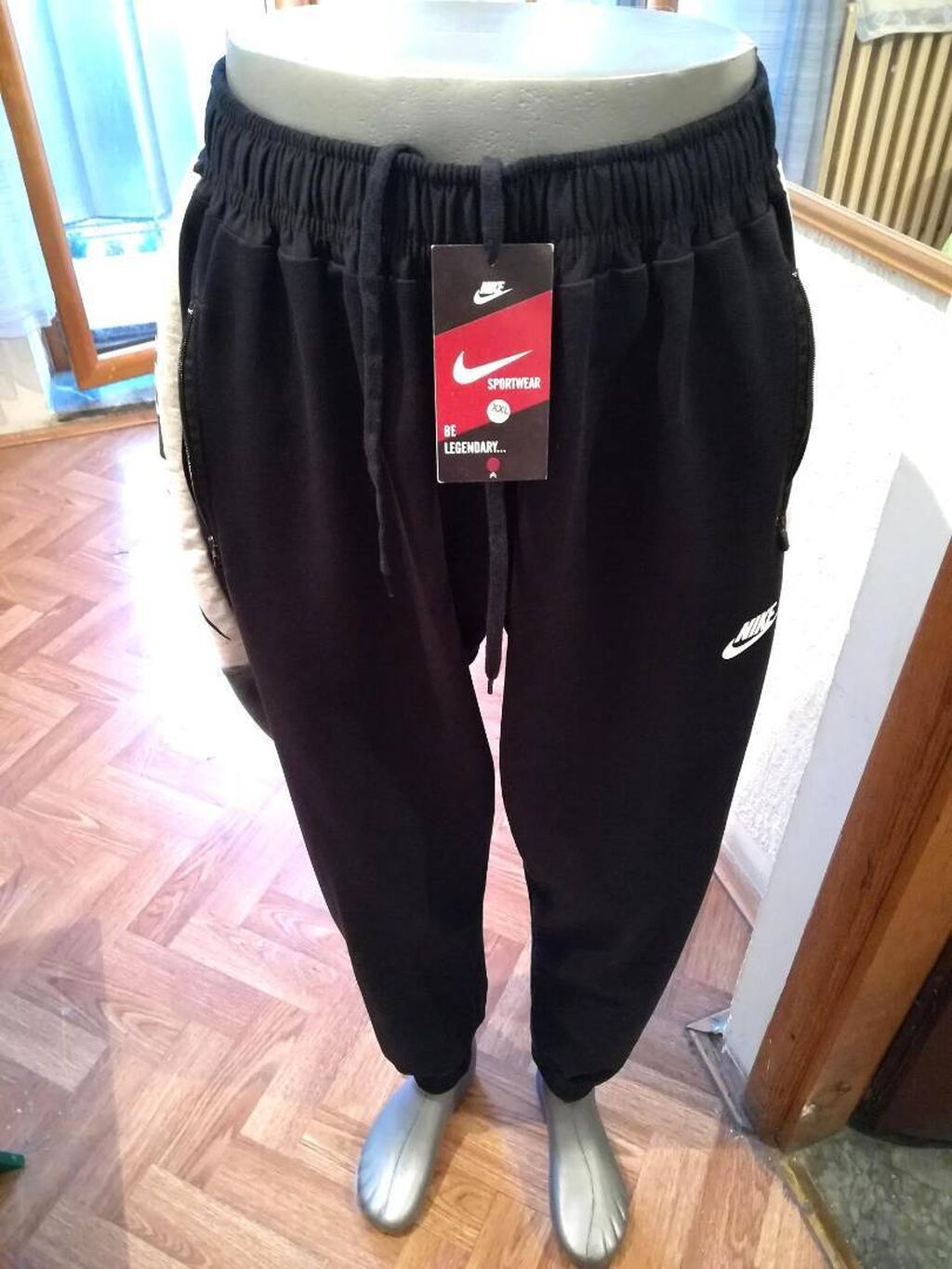 Nova muska pamucna trenerka Nike Crna Veliki broj 3XL 4XL. Turska