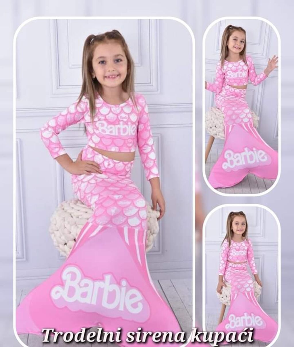 Trodelni Sirena kupaci sa dugim rukavima NOVO! Idealan za poklon