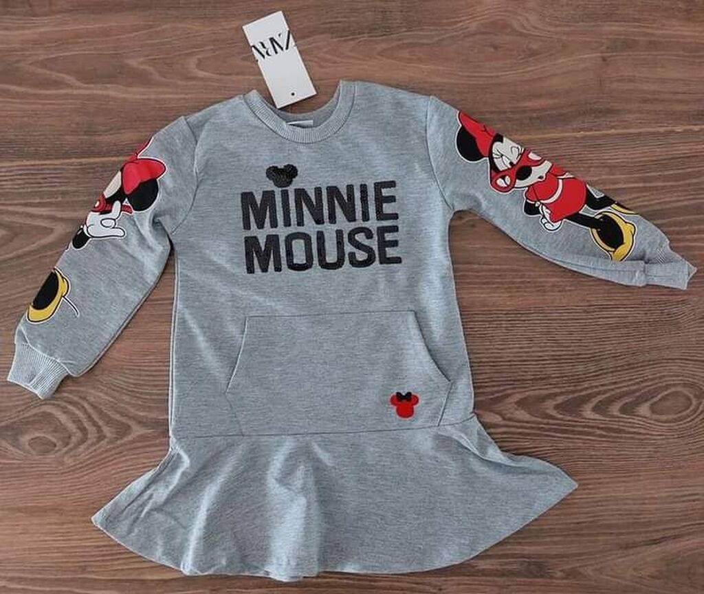 Minnie haljinica NOVO! Materijal: Pamuk Velicine: 7/8 ; 9/10 Cena
