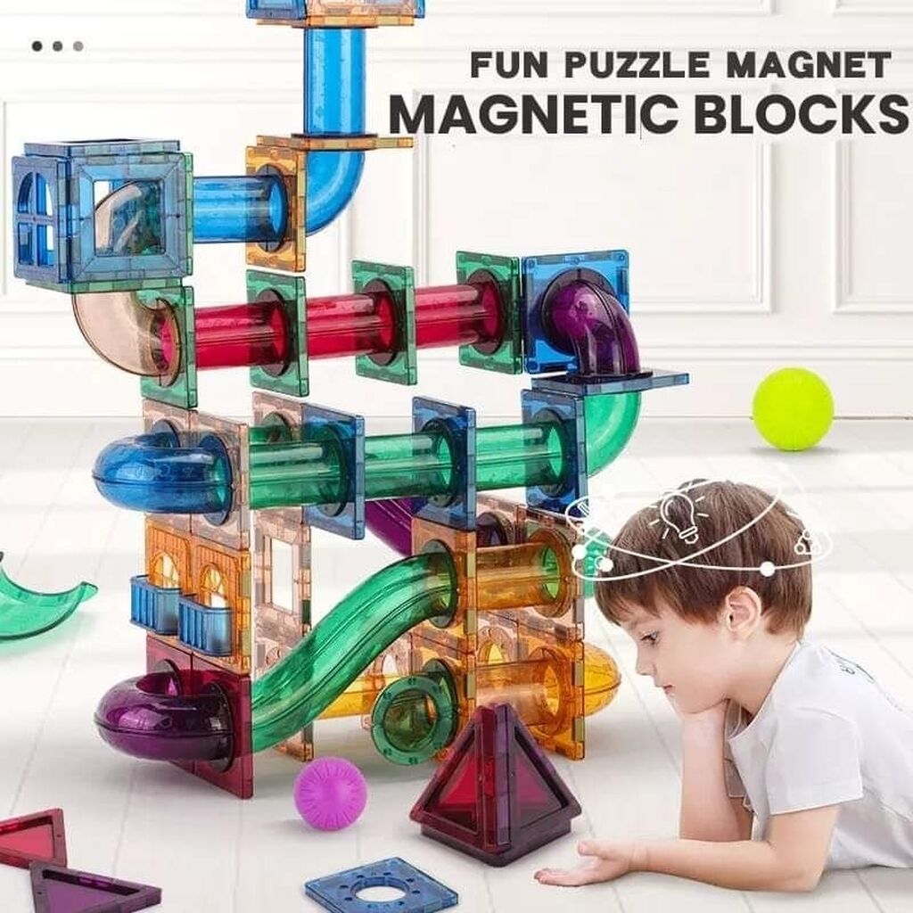Magnetne puzzle Odlična zabava iz 73 delica Napravite čitavu