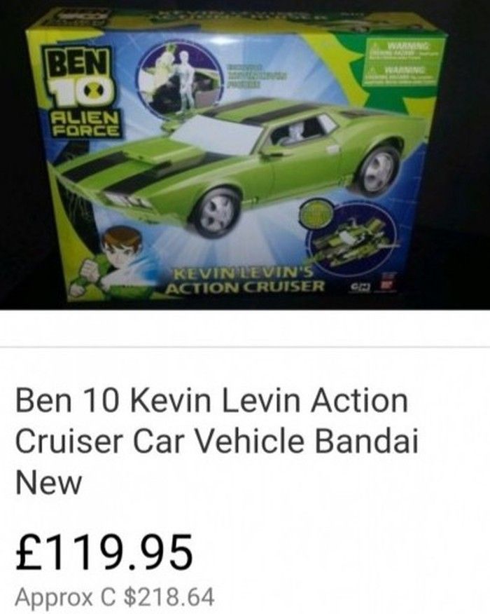Original cartoon network ben 10 auto koji se moze rastavljati. Vidite