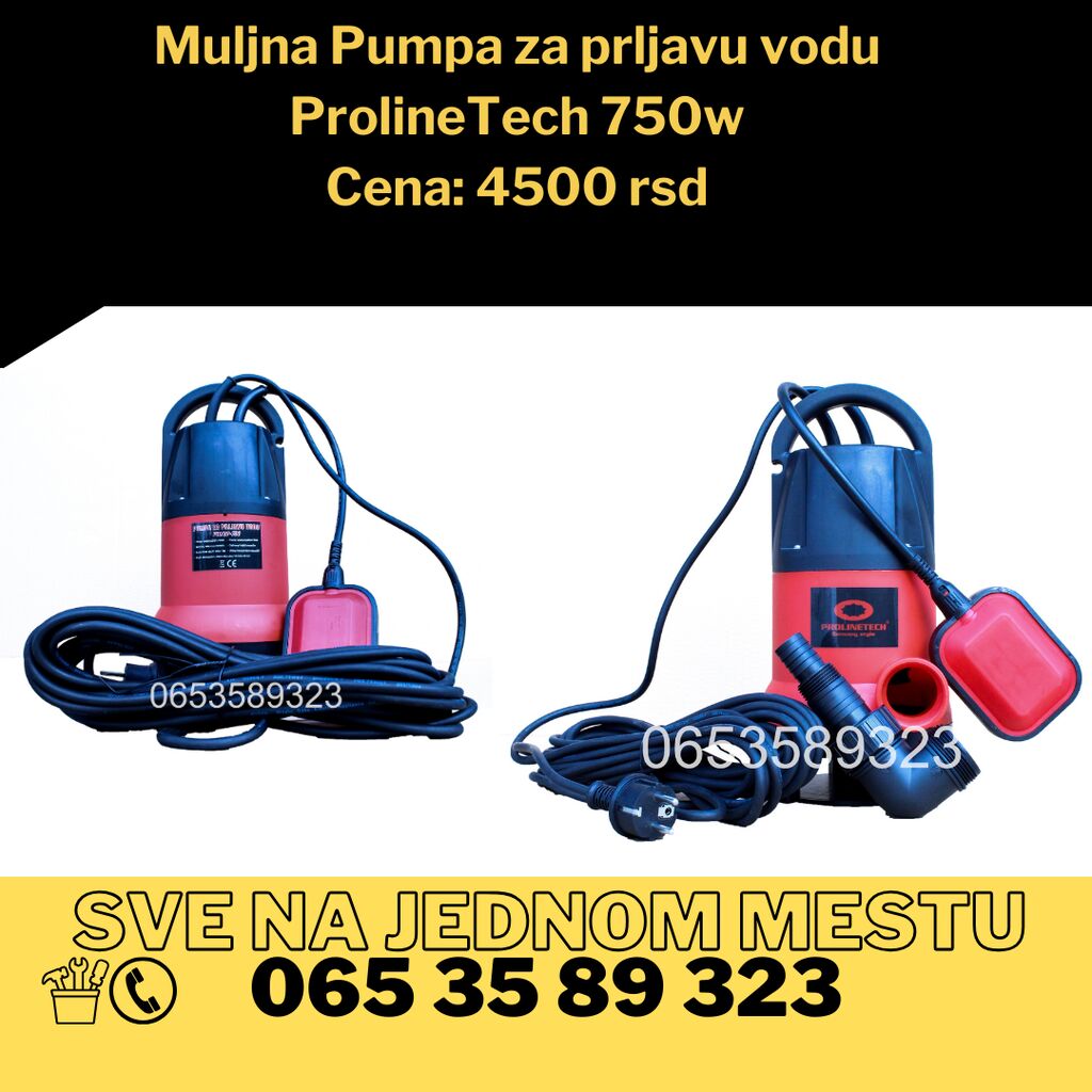Muljna Pumpa Proline 750w Garancija Snaga: 750w Napon: 220-230V