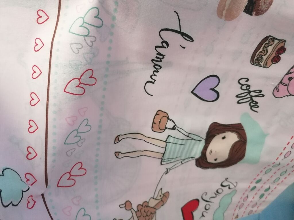 Posteljina pamuk turski 100 % Dužina i širina po meri. Obrađene ivice