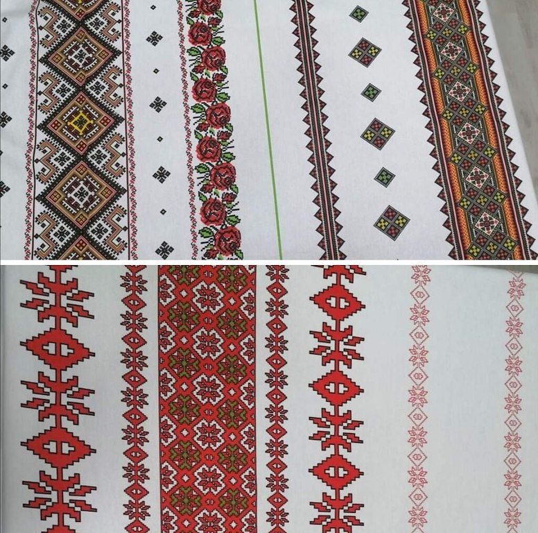 Etno dezeni za stoljnjake, krpe Širina 160 cm Izrada po meri, 1490