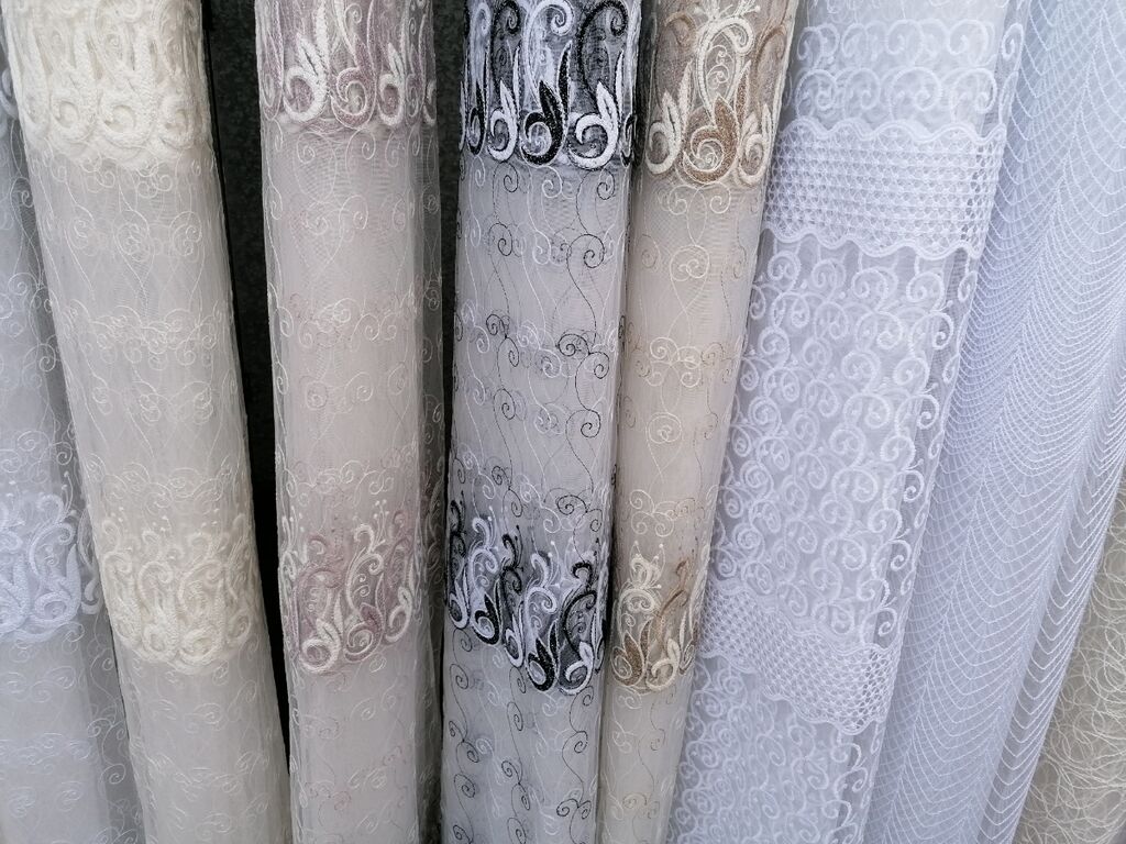 Zavese nove Dužina i širina po meri. Ušivena traka i obrađene ivice
