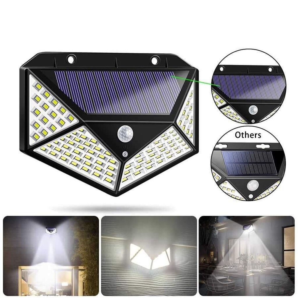 Cena 1280 din Solarna Lampa Reflektor - 100 LED lampica Osvetlite