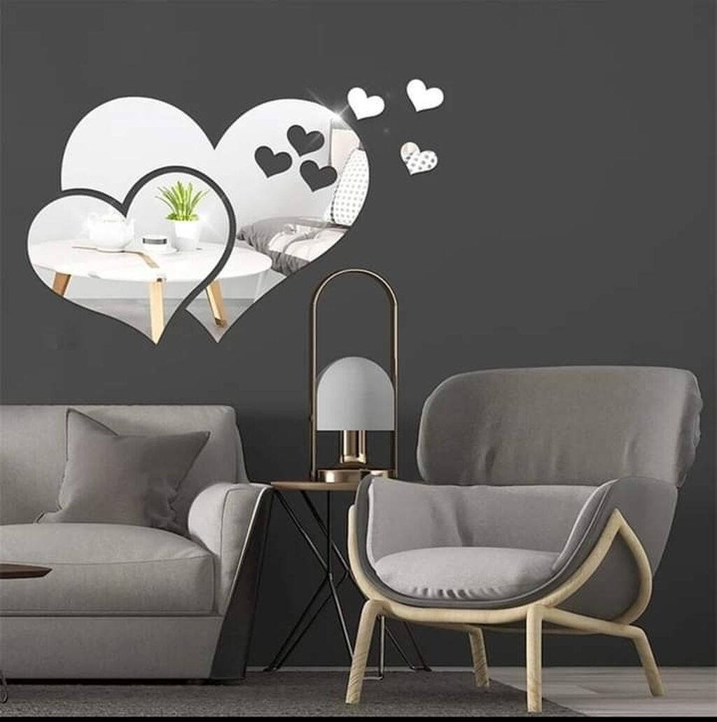 Zidni sticker ogledalo 8 kom u kompletu Cena 1599 dinara JN Svaš 2