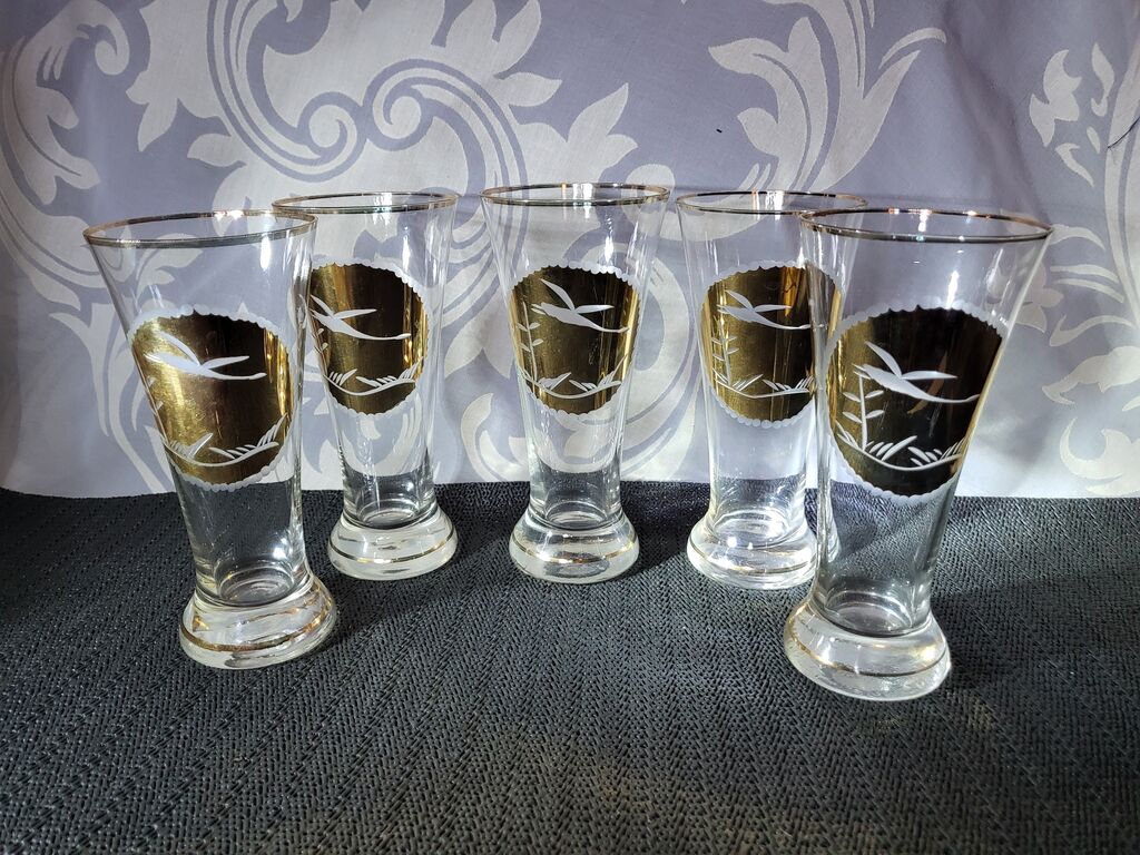 Case za pivo itd.kristalno staklo 1960g+. Case komada 5 u