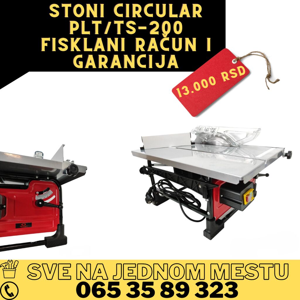 Stoni circular PLT/TS-200 - FISKALNI RAČUN - GARANCIJA KONTAKT: 065/