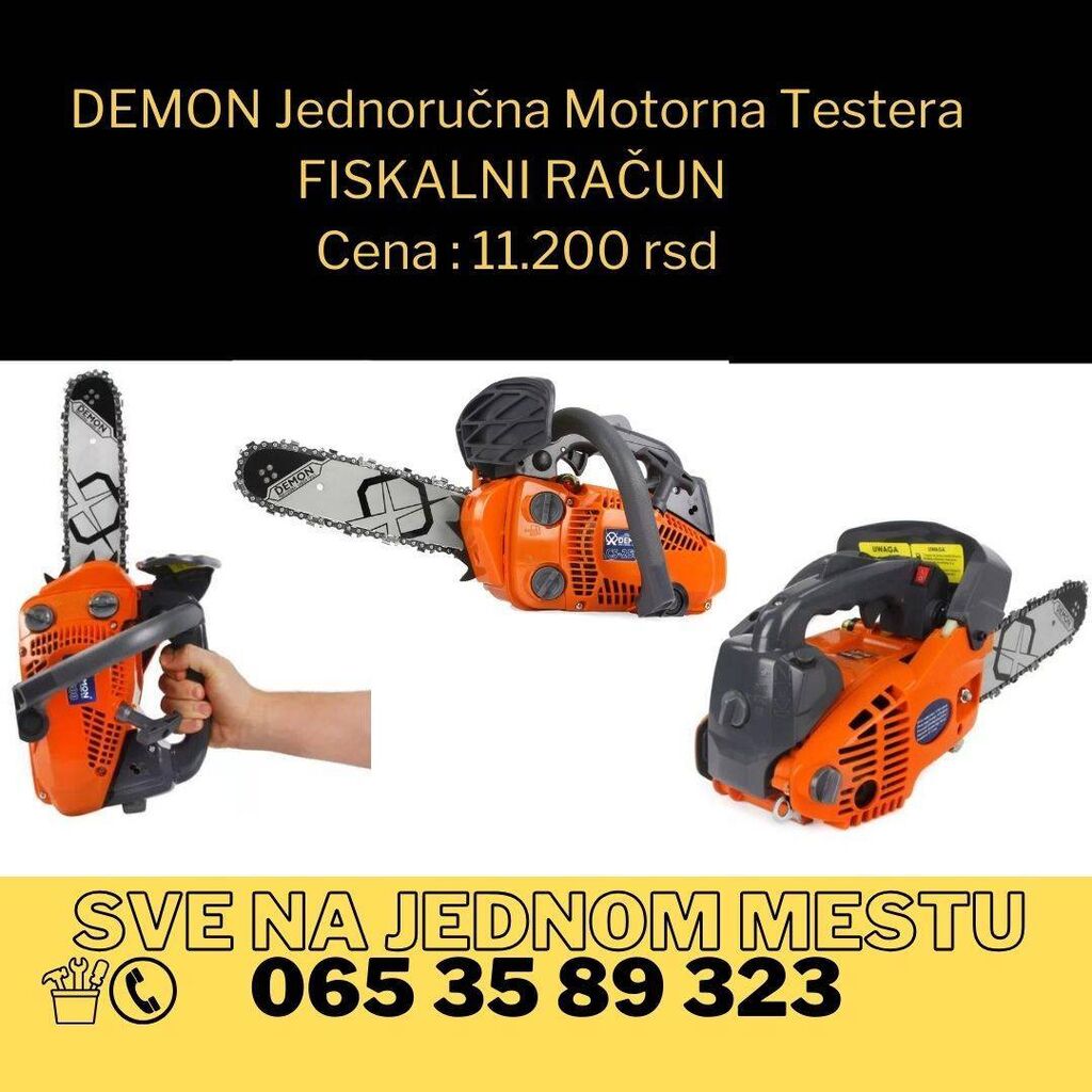 DEMON Jednoručna Motorna Testera CS-2500 Karakteristike: – Model