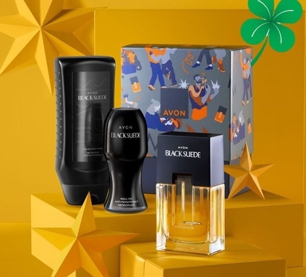 BLACK SUEDE MUŠKI SET U UKRASNOJ KUTIJI