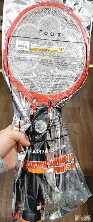 Elektricni reket protiv komaraca sa 2 LED SVETLA 1099 dinara