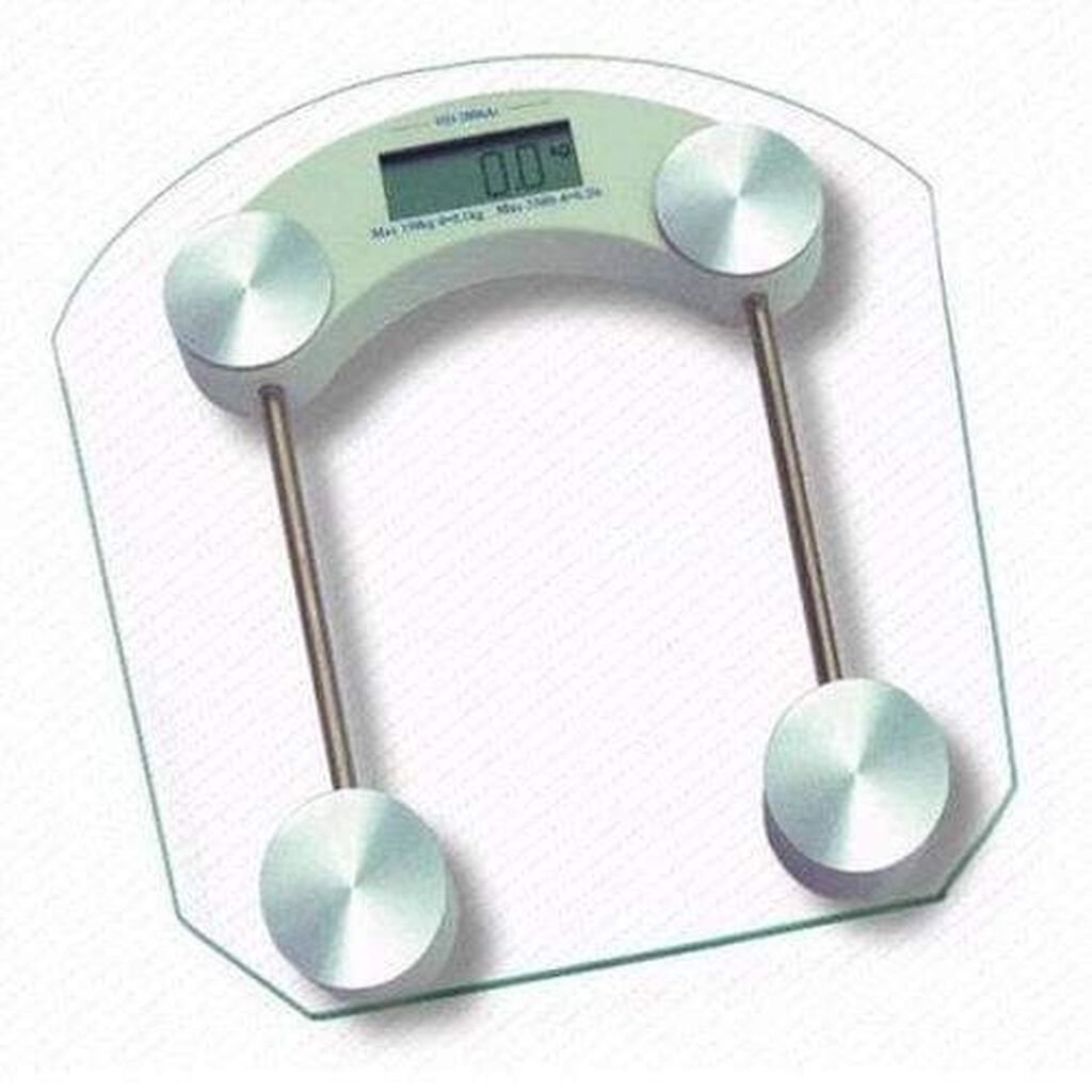 Digitalna vaga od kaljenog stakla Maksimalni kapacitet 150 kg