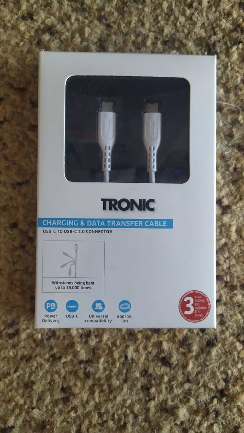 Potpuno nov TRONIC kabl USB C na USB C 2.0, neotpakovan, u originalnoj