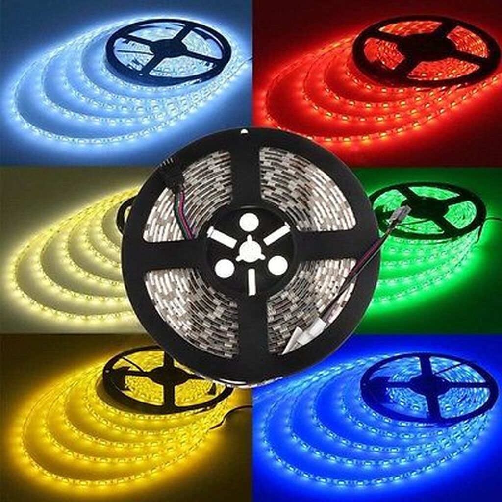 RGB led traka 5050, 5m Paket sadrzi: 5m led trake, daljinski, IR