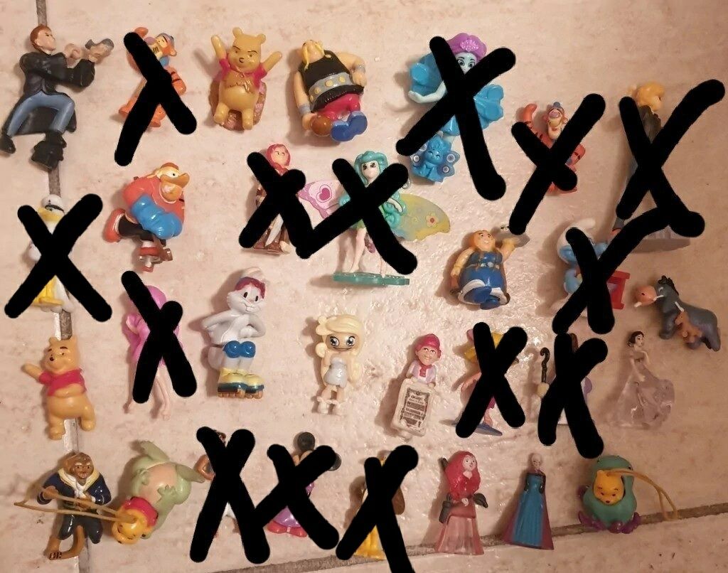 Kinder suprise i Disney razne igracke, mini maus, dusko dugousko