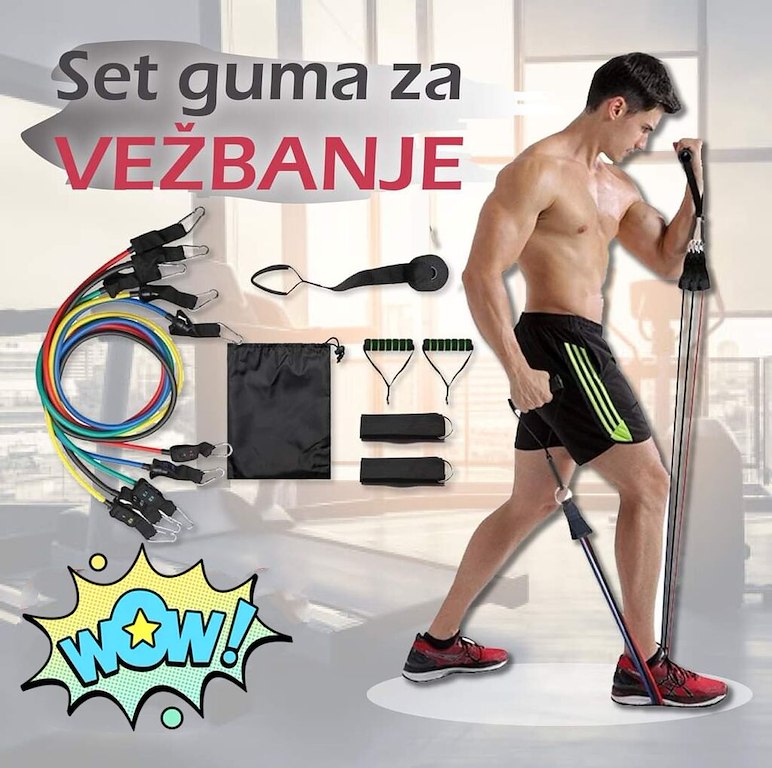   Set guma za vežbanje - 1600 DIN!!!   - Za muškarce koji žele da
