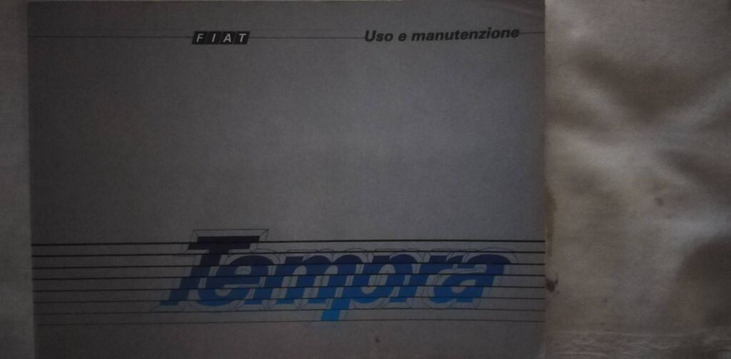 Tehnicko uputstvo za upotrebu za Fiat Tempru 164 str.,VI/1990 ita