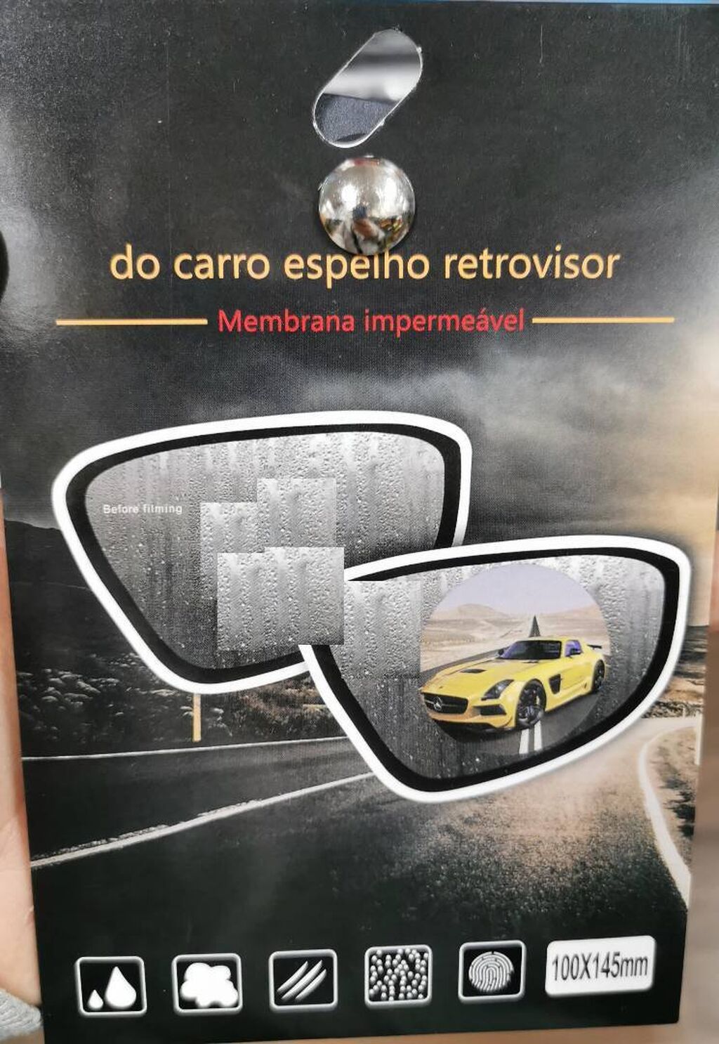 Folija za retrovizor,protiv kise. Novo,nekorisceno. Kontakt