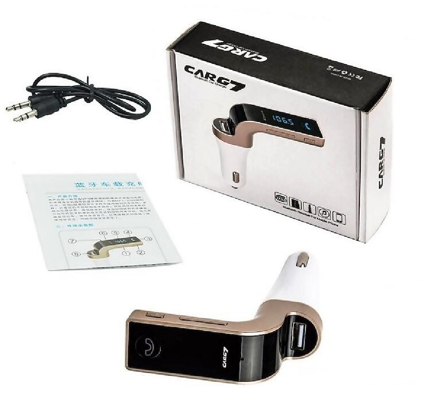 CARG 7 bluetooth handsfree+punjac+fm transmiter 12v-24v Sve u jednom