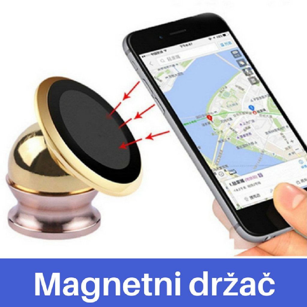 Magnetni držač za mobilni telefon za automobil Praktičan i lak za