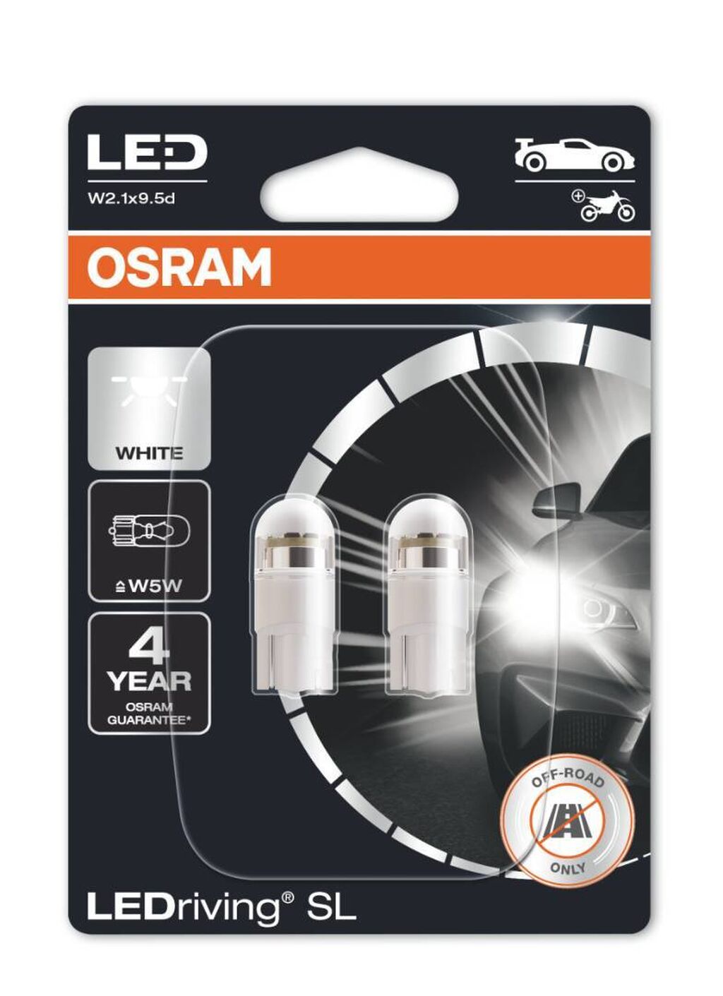 LED sijalice za automobile OSRAM LEDriving SL W5W White 2825DWP-02B1
