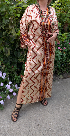 Vintage maxi markirana haljina-kaftan