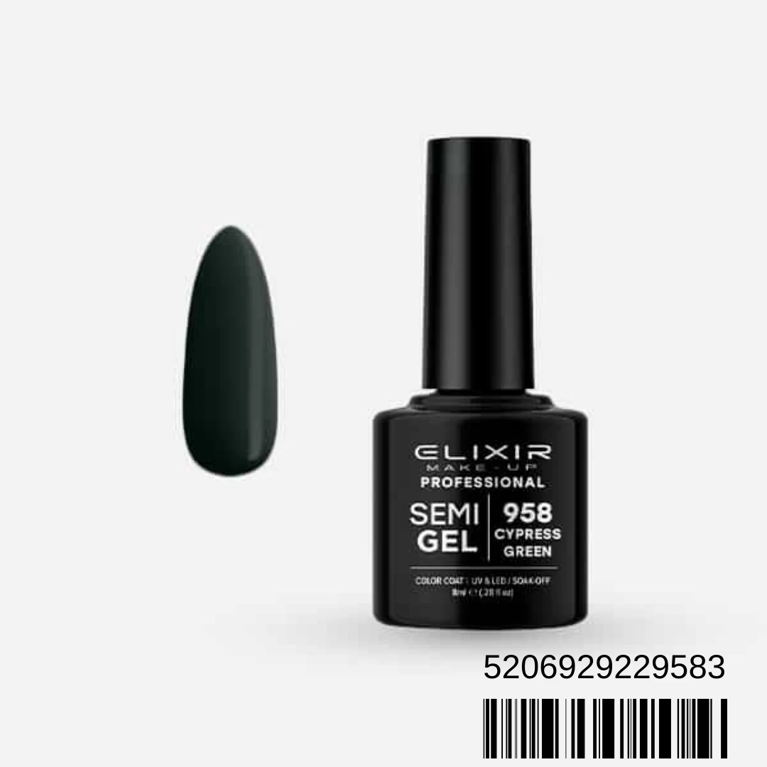 ELIXIR SEMI GEL LAK U BOJI 8ML 958 CYPRESS GREEN