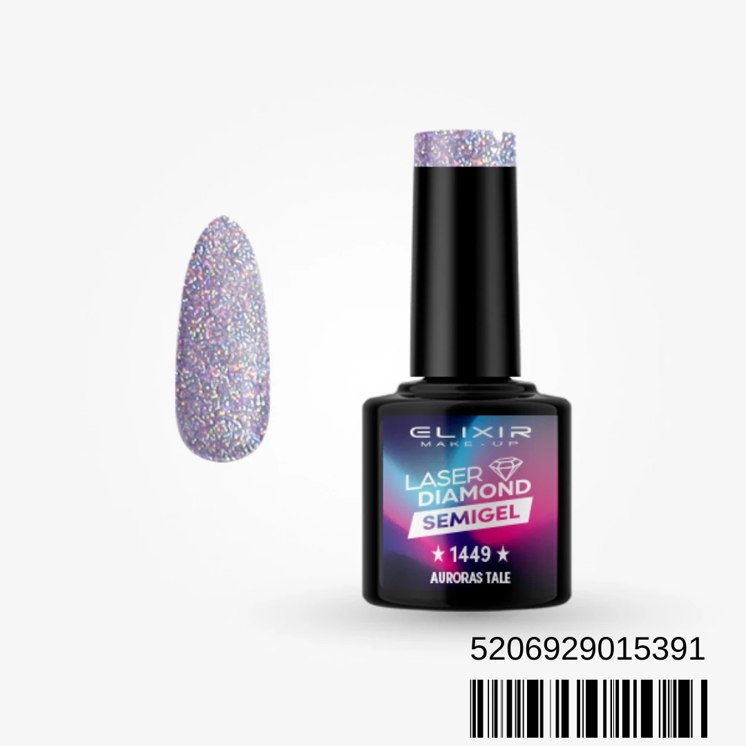 ELIXIR SEMI GEL LAK U BOJI 8ML 1449 LASER DIAMOND AURORAS TALE