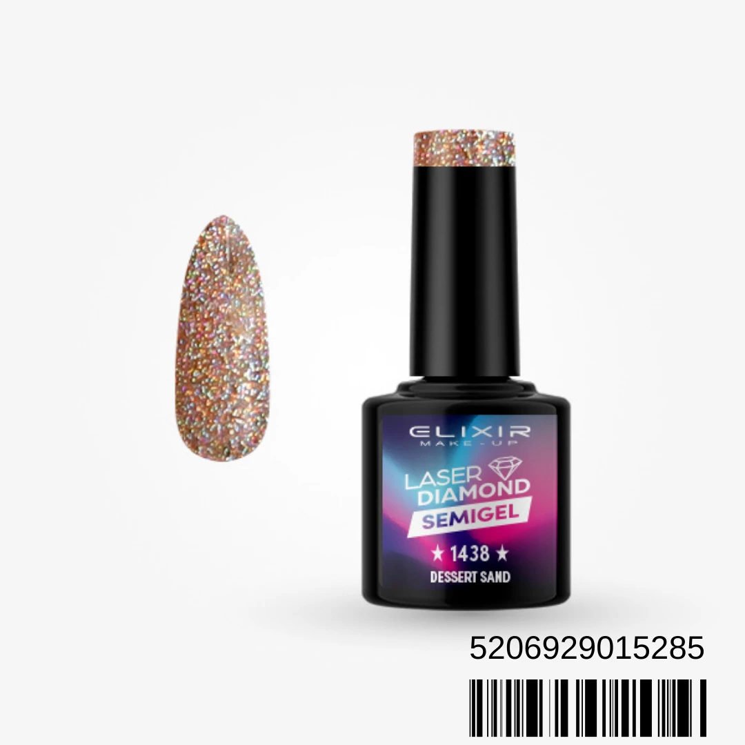 ELIXIR SEMI GEL LAK U BOJI 8ML 1438 LASER DIAMOND DESSERT SAND