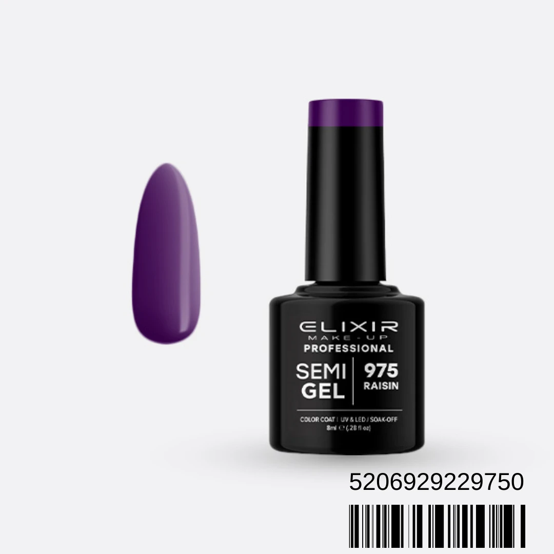ELIXIR SEMI GEL LAK U BOJI 8ML 975 RAISIN