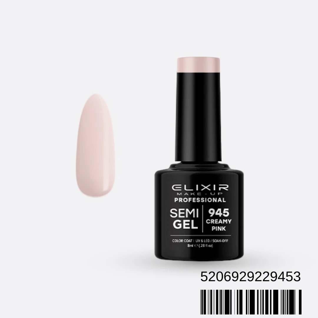 ELIXIR SEMI GEL LAK U BOJI 8ML 945 CREAMY PINK