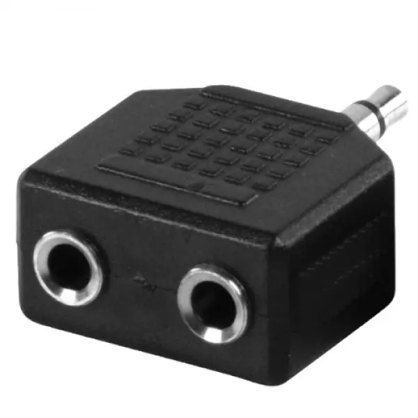 Audio adapter 3.5mm/2x3.5mm m/2xf Elementa