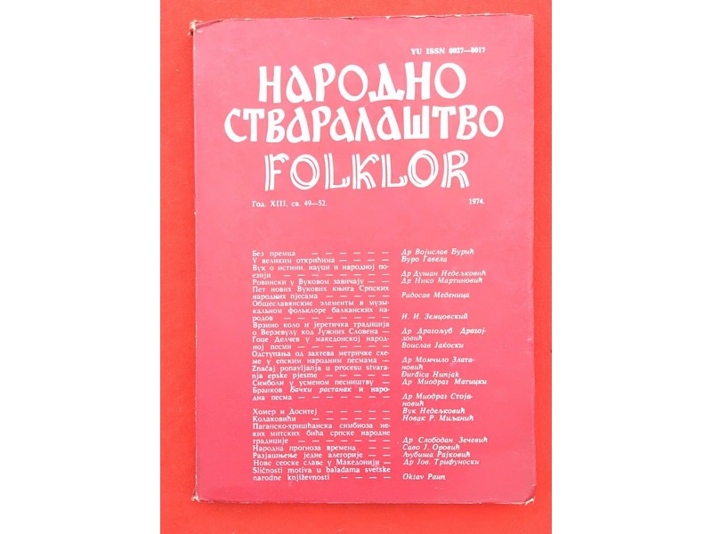 Narodno stvralaštvo folklor