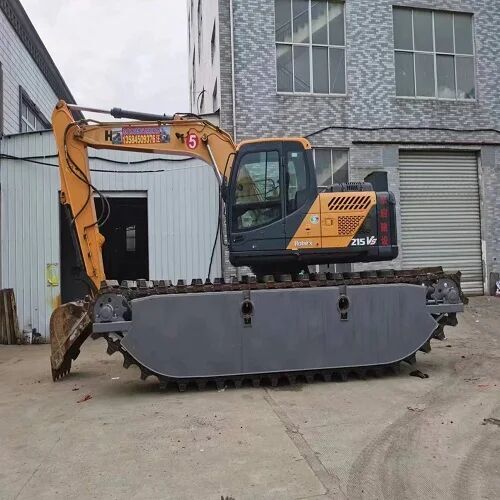 Hyundai 215 boat digger bager amfibija