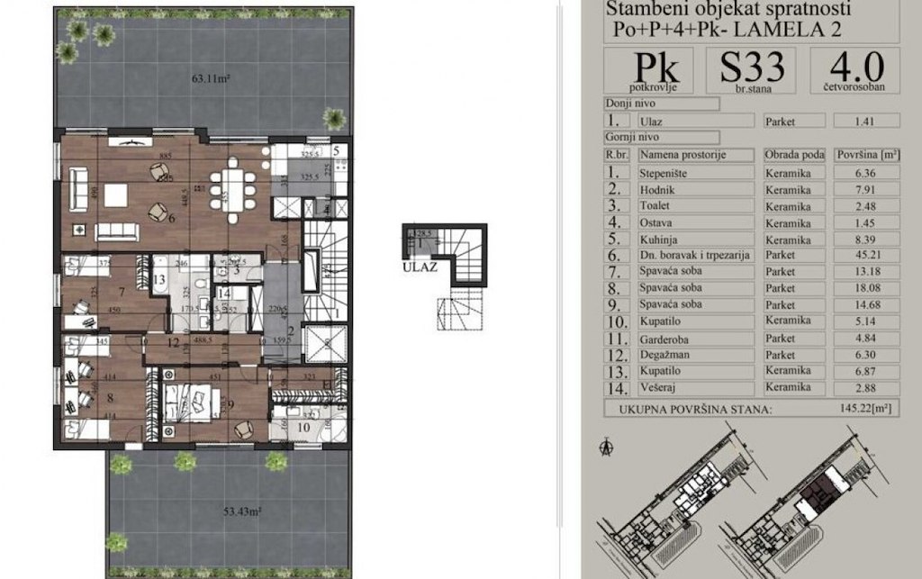NOVI SAD - TELEP - 253. 00 m2