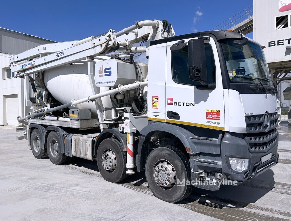 Sermac BS6C07-73-54 na šasiji Mercedes-Benz Arocs 3743 pumpa za beton