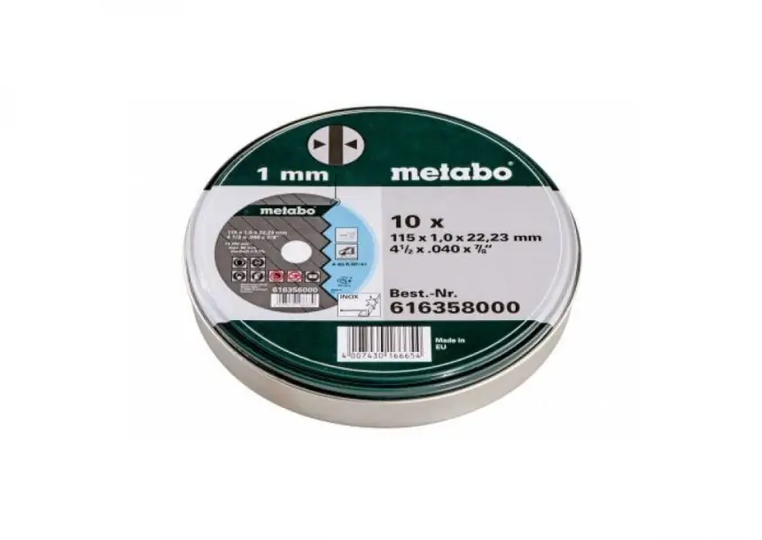 Metabo rezna ploca fi115x10 mm metal/inox 10 kom u konzervi Promotion