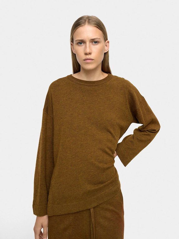SWEATER WITH PLAIN KNIT