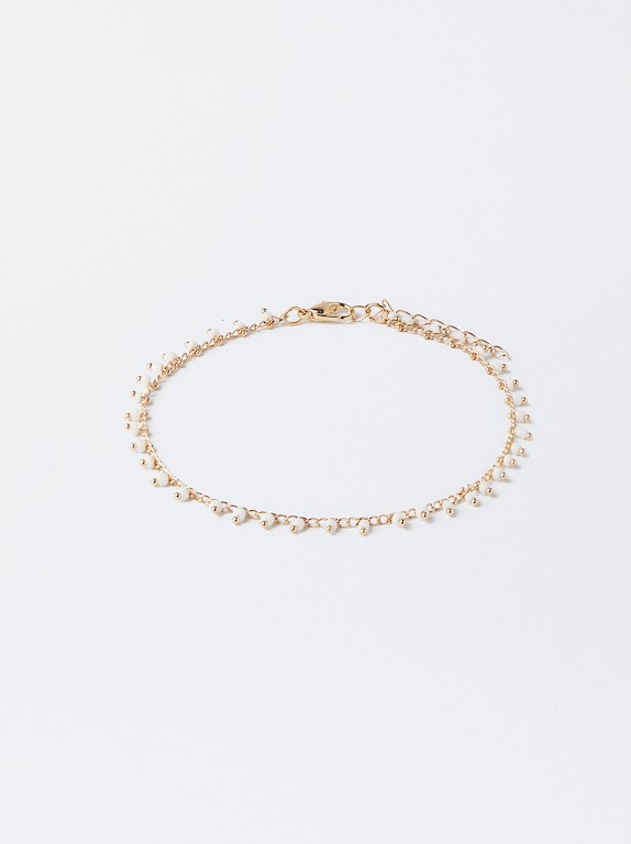 ANKLET BRACELET WITH BEADING