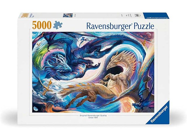 Puzzle slagalica 5000 delova Zmaj Dan i noć Ravensburger 12000813