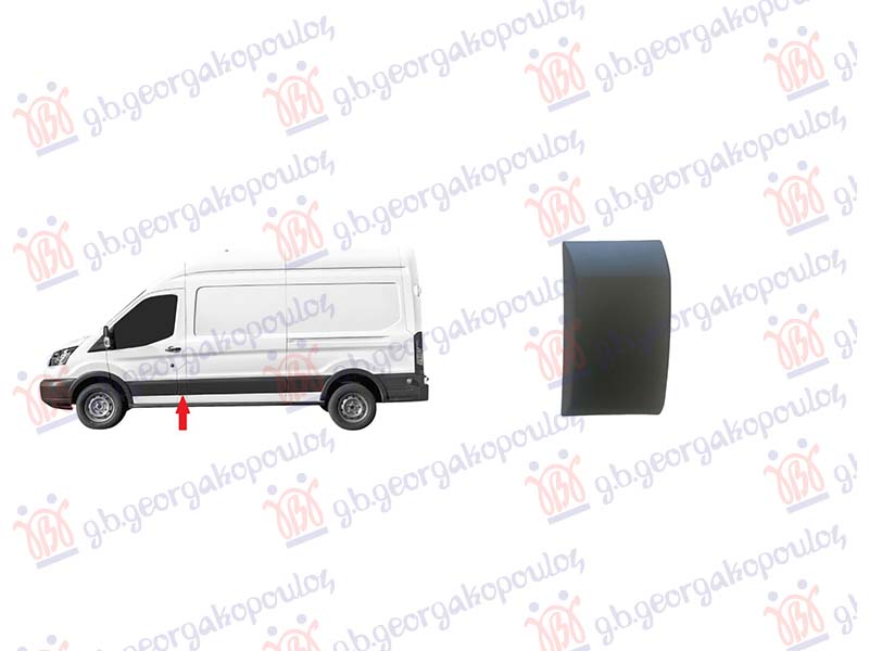 LAJSNA STUBA PREDNJIH VRATA SIVA (POKLOPAC REZERVOARA) Leva str. FORD TRANSIT (2019-) (OEM: 1838820, 1844923, 2260071)