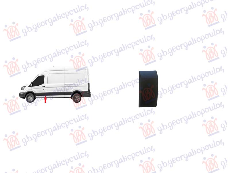 LAJSNA STUBA PREDNJIH VRATA (POKLOPAC REZERVOARA) Leva str. FORD TRANSIT (2013-2019) (OEM: 2309440)