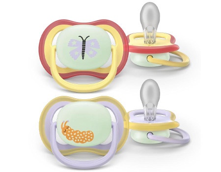 Philips Avent varalica sthr ultra air nocna 6-18m ( 2kom) 2109 butterfly/caterpillar ( SCF376/25 )
